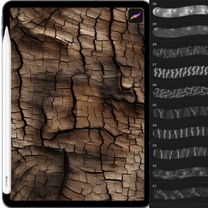 Procreate Tree Bark Texture Brushes | 100+ Procreate Texture Brushes ...