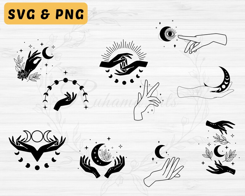 Celestial Svg Bundle 75 Crystal Svg Bundle Mystical Svg - Etsy