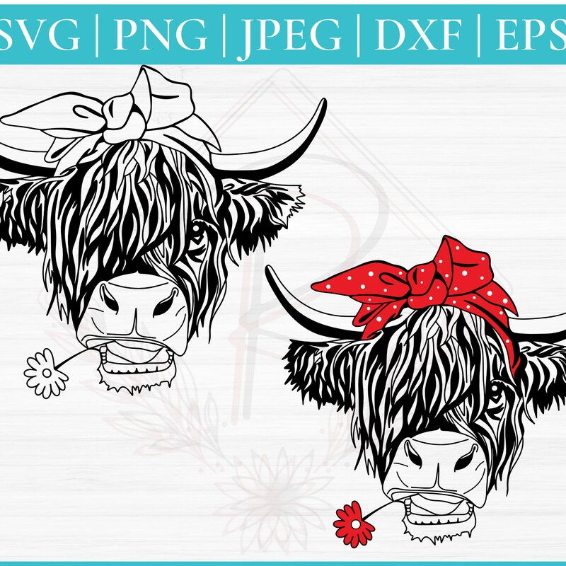 Highland Cow Svg - Etsy