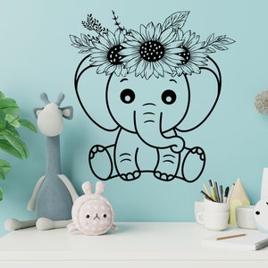 Baby Elephant Svg Bundle | Cute Baby Elephant Svg | Elephant With ...
