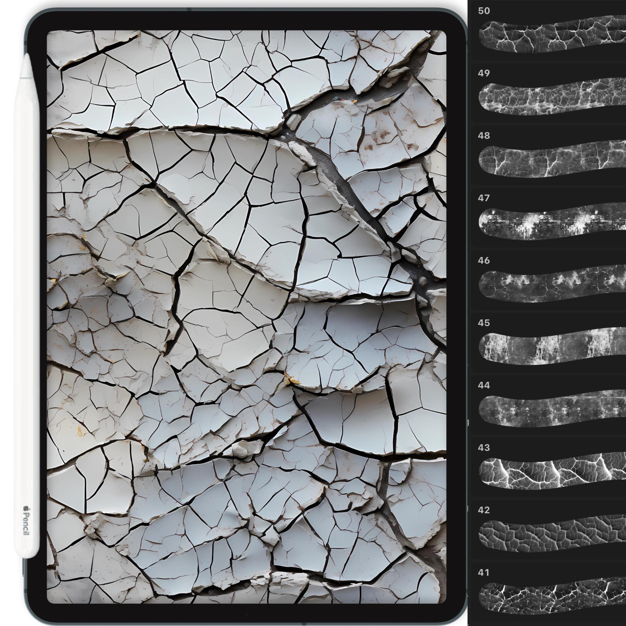 Procreate Old Wall Texture Brushes | 100+ Procreate Rustic Wall Texture ...