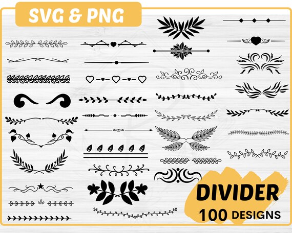 Doodle Element Svg Bundle 100 Decorative Element Svg | Etsy