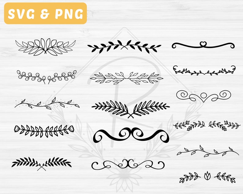 Doodle Element Svg Bundle 100 Decorative Element Svg | Etsy