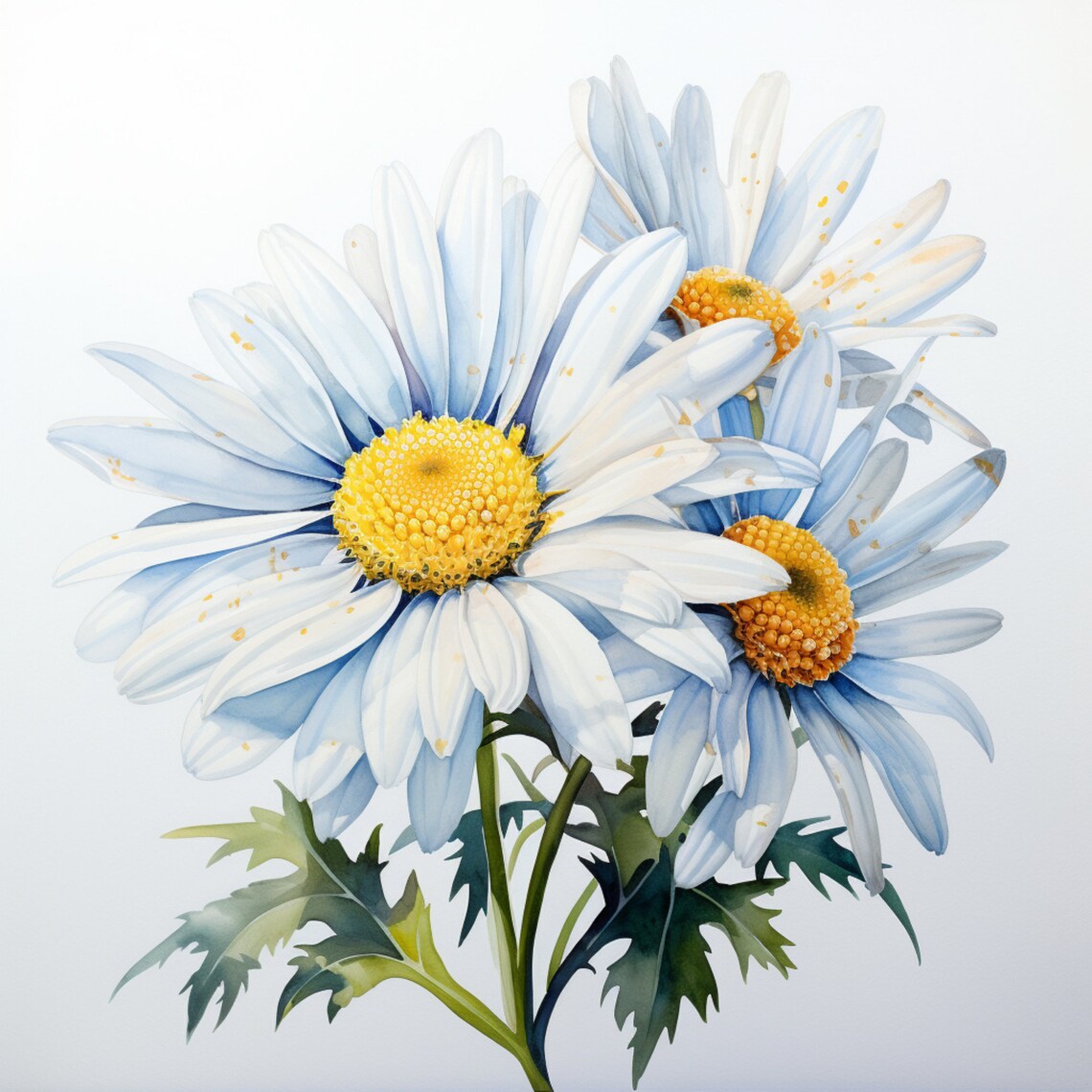 Daisy Flower Procreate Stamps | 100+ Procreate Floral Stamps ...