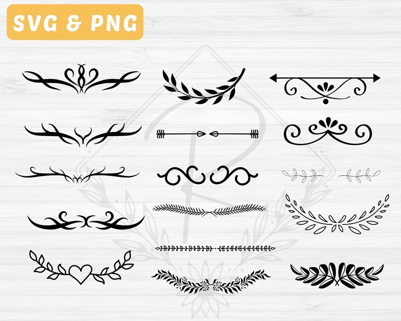 Doodle Element Svg Bundle 100 Decorative Element Svg | Etsy