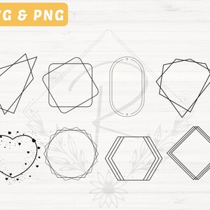 Double Frame Svg 110 Frame Svg Bundle Square Frame Svg - Etsy Canada