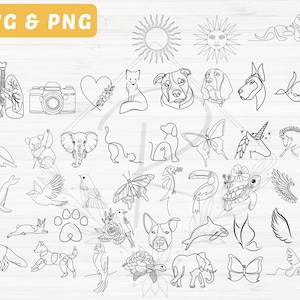 Line Art Svg Bundle 175 Line Art Svg Minimalist Svg - Etsy UK