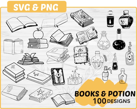 Book Svg 100 Books Svg Bundle Book Lover Svg Cut Files - Etsy