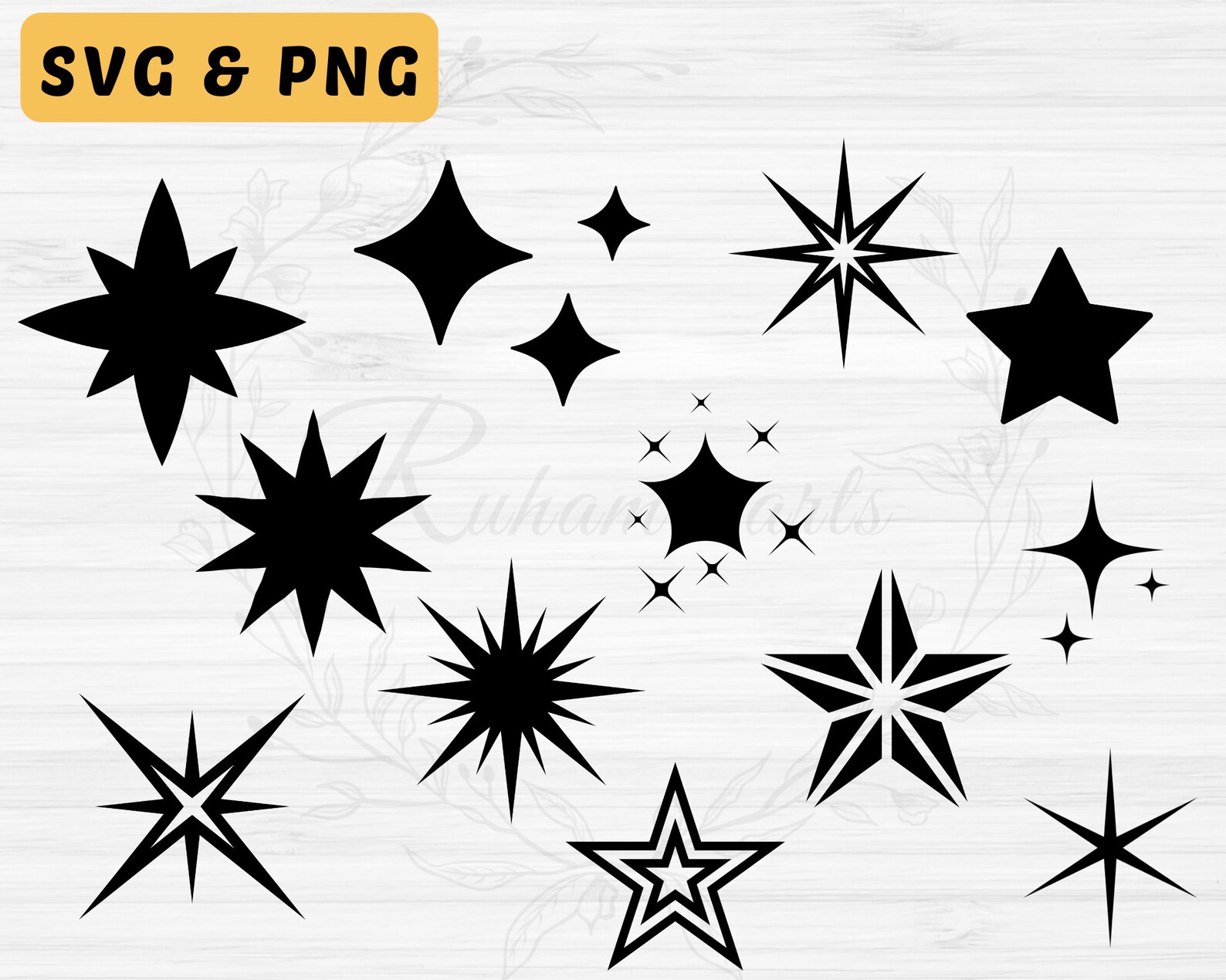Sparkle Svg 98 Stars & Sparkle Svg Bundle Stars Svg - Etsy