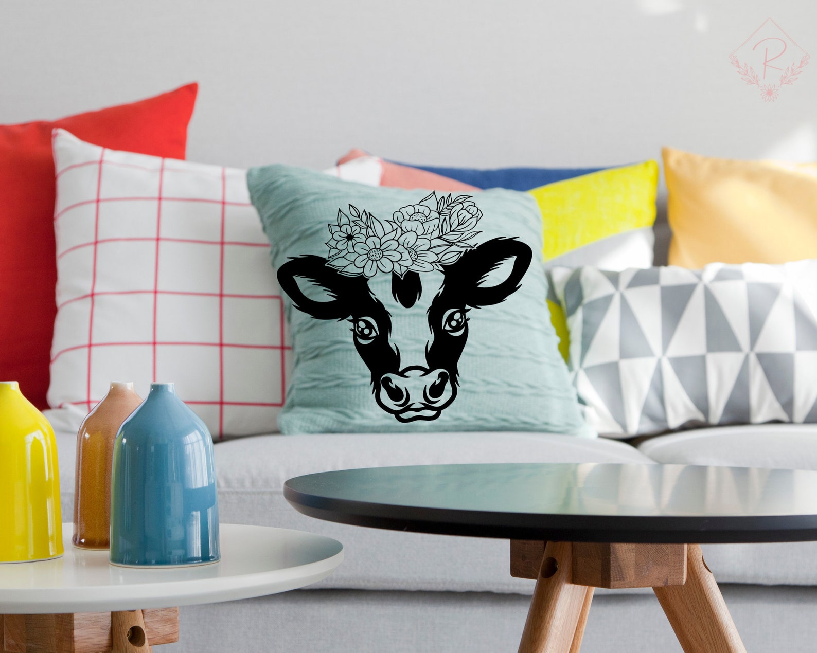 Floral Cow Svg Highland Heifer Svg Cow Svg Highland Cow - Etsy