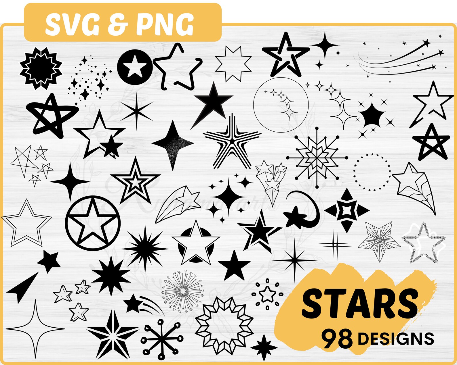 Sparkle Svg 98 Stars & Sparkle Svg Bundle Stars Svg - Etsy