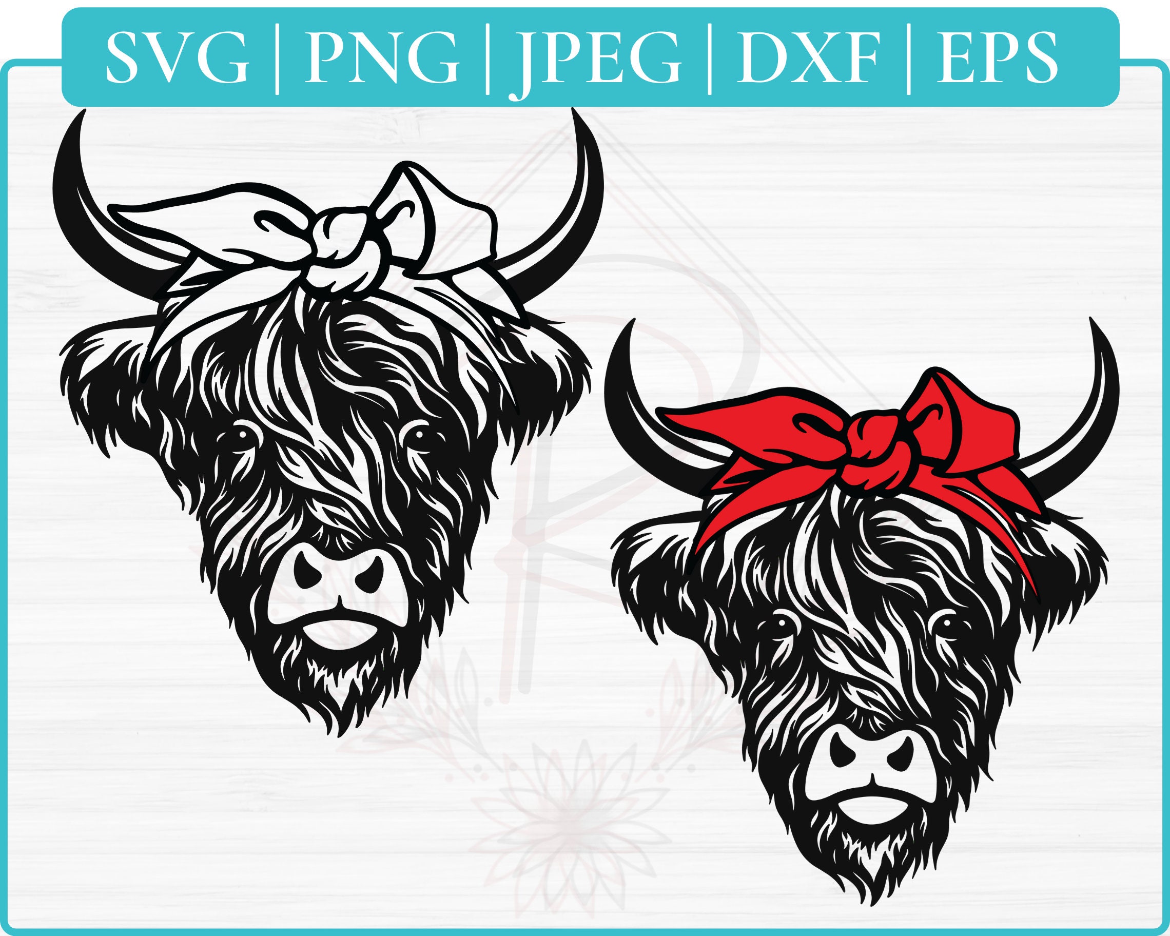 Highland Cow Svg Highland Heifer Svg Cow Svg Scottish - Etsy