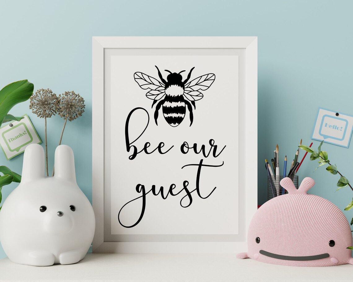 Bee Svg Hand Lettered Bundle Bee Kind Svg Bee Happy Svg - Etsy