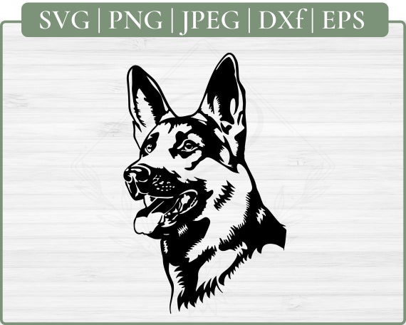 German Shepherd Svg File German Shepherd Dog Svg File | Etsy