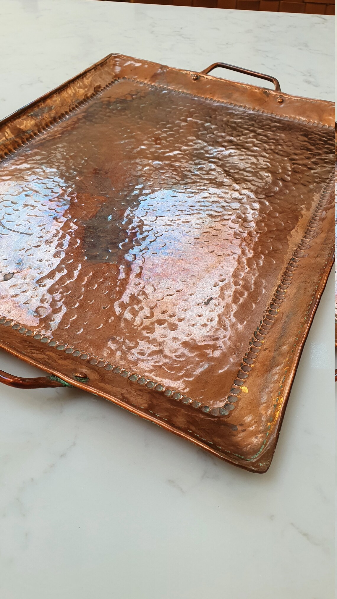 Antique Copper Tray John Pearson Vintage - Etsy.de