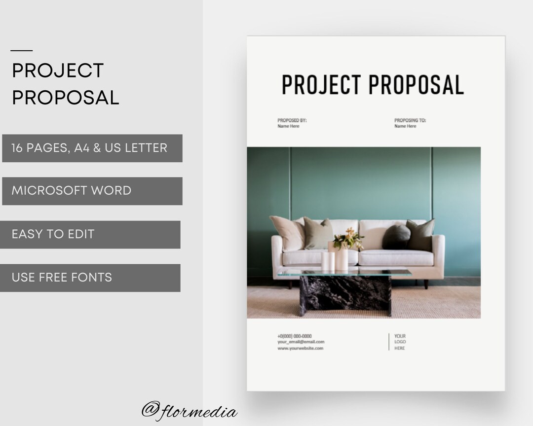 Client Project Proposal | Project Proposal Template | MS Word Template | Brief Proposal ...
