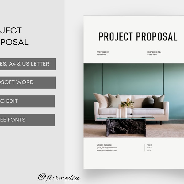 Ms Word Proposal Template - Etsy