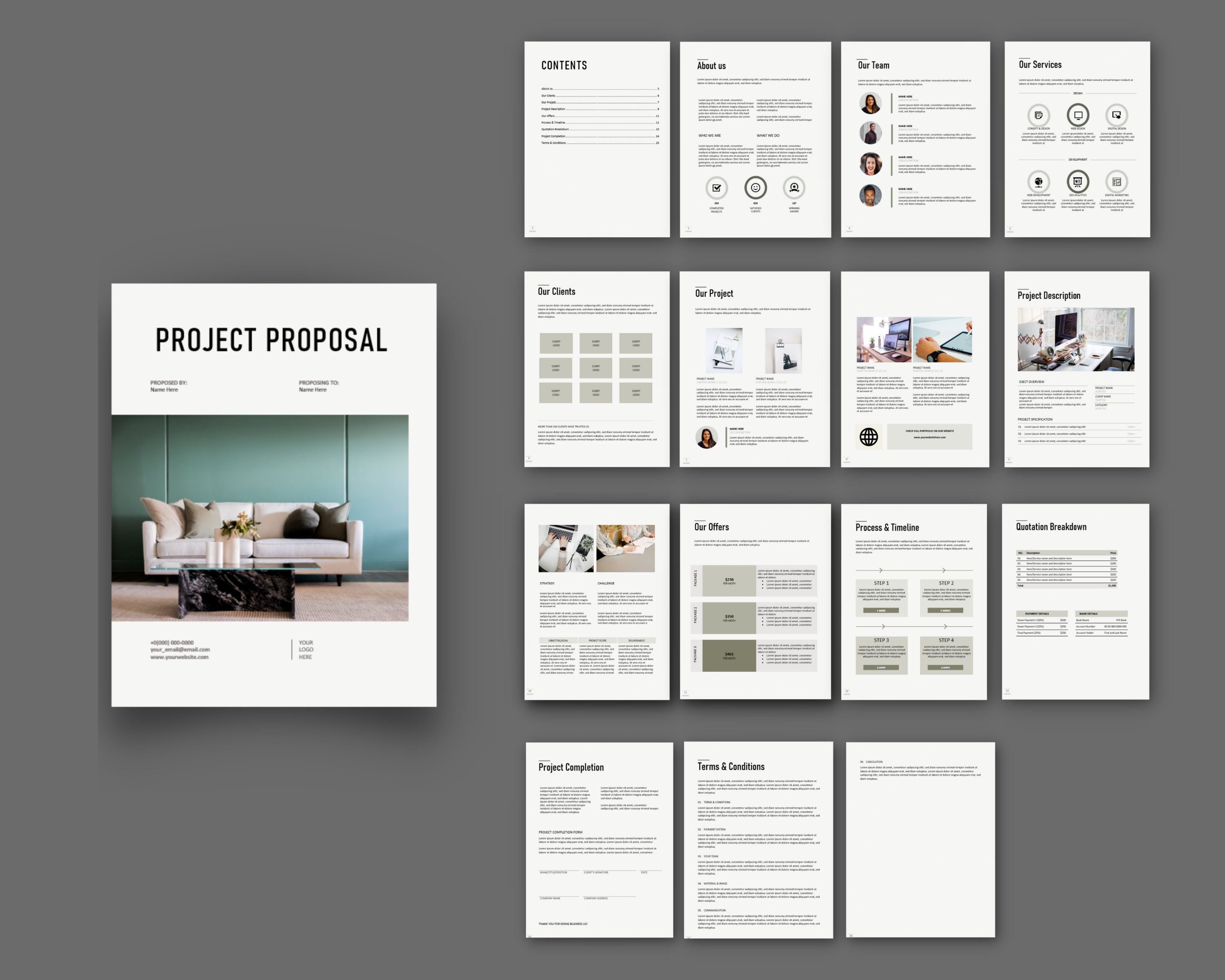 Client Project Proposal | Project Proposal Template | MS Word Template ...