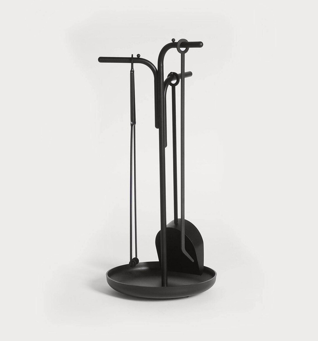 Modern Fireplace Tool Set With Stand, Minimalist Metal Fireplace ...