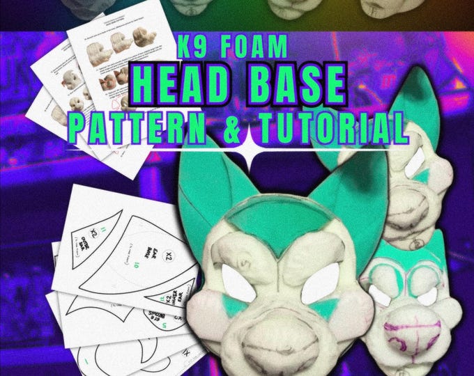 Premade Mullet Hyena Fursuit Head - Hand Carved, Hand Sewn - Etsy