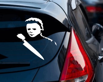 Michael Myers Circle Sticker Sticker for Car Window for Tumbler Sticker ...