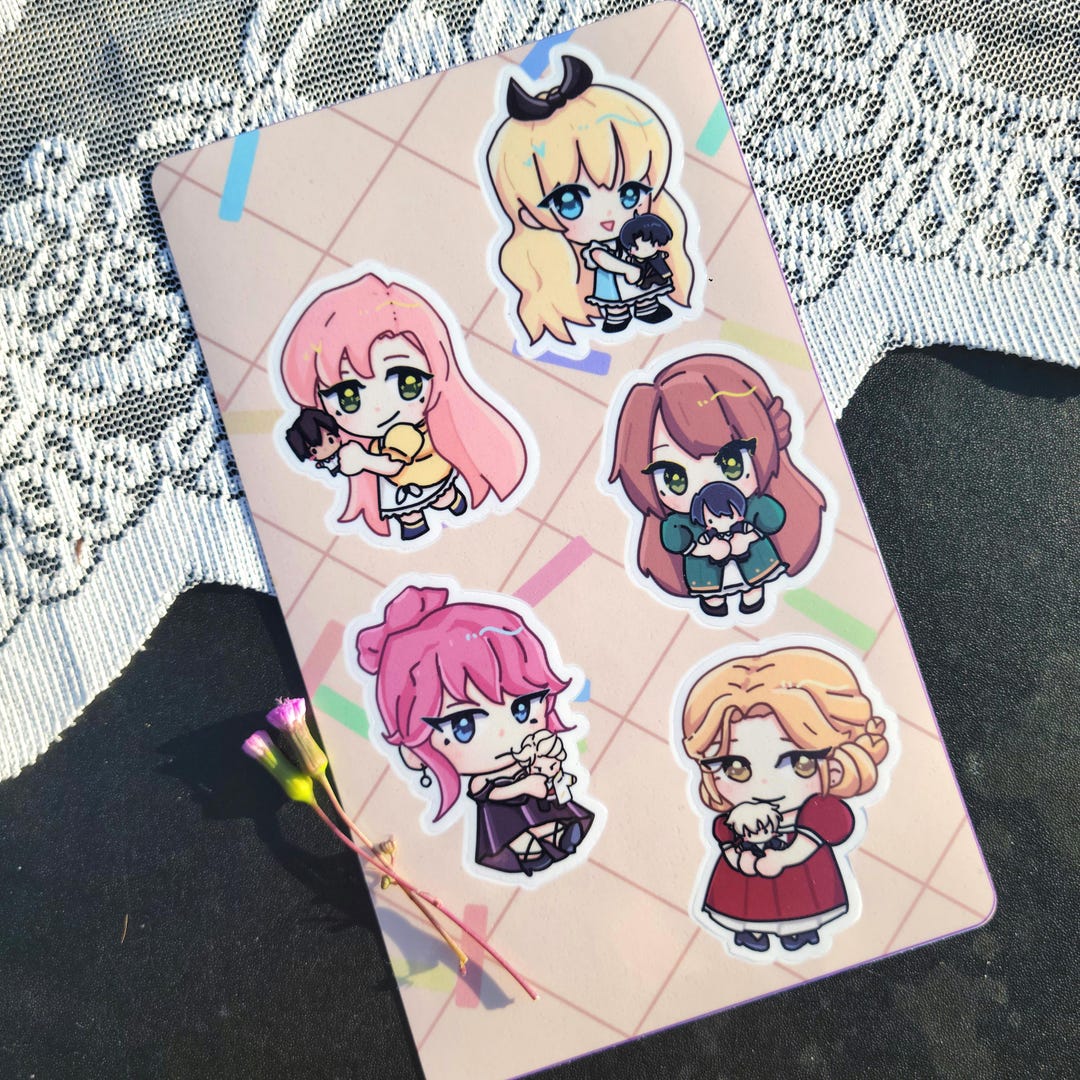 Manhwa Otome Isekai Mcs Cute Chibi Sticker Sheets - Athy, Shuri ...