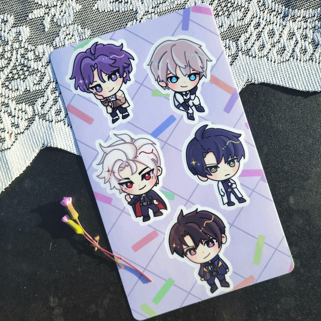 Love and Deepspace Cute Chibi Sticker Sheets - Sylus, Caleb, Xavier ...