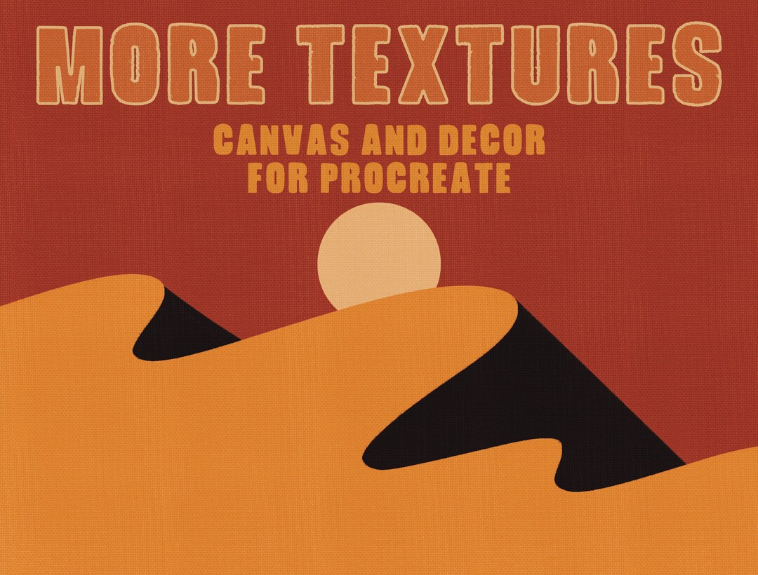 More Textures Procreate Set | Overlay and Soft Light Blend Mode Canvas ...