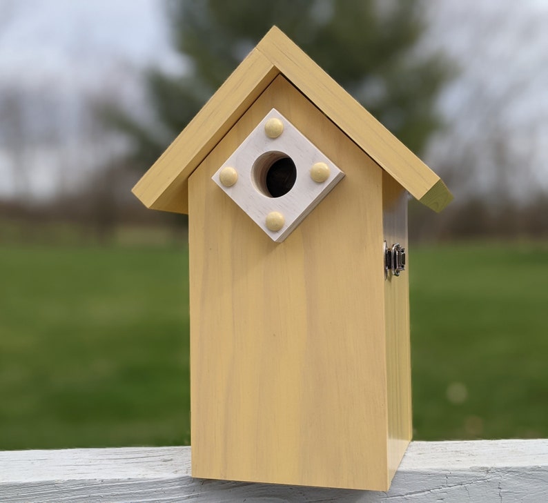 Nuthatch Titmouse Downy Woodpecker Nesting Box Birdhouse - Etsy