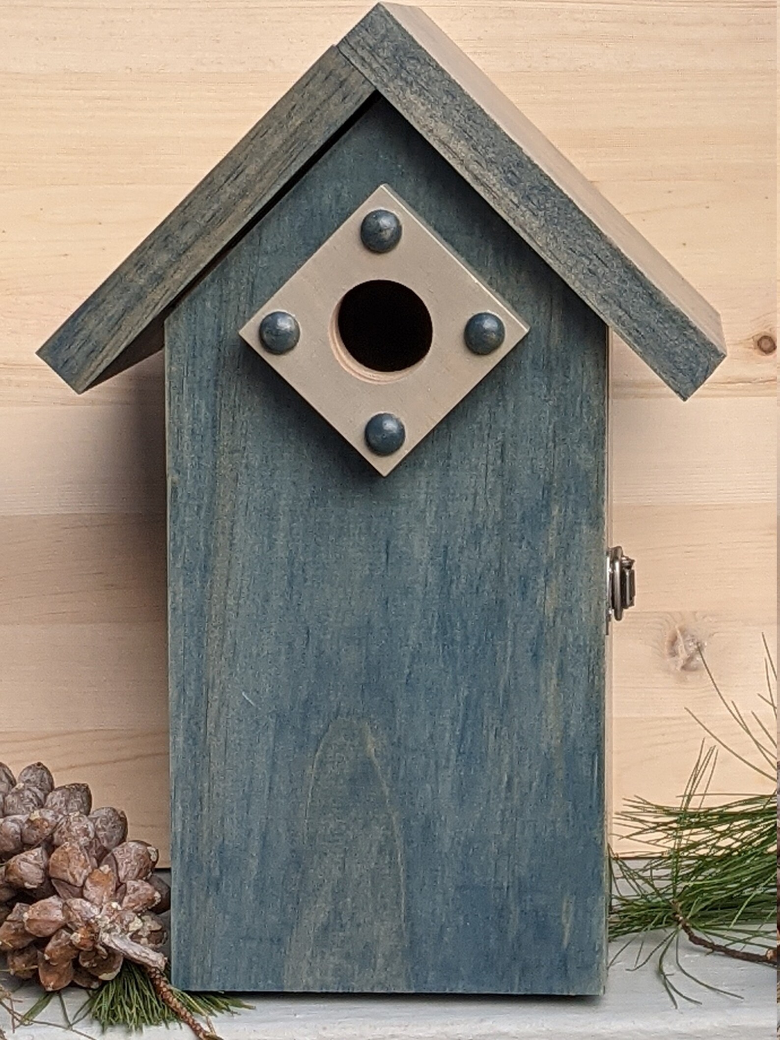 Nuthatch Titmouse Downy Woodpecker Nesting Box Birdhouse - Etsy