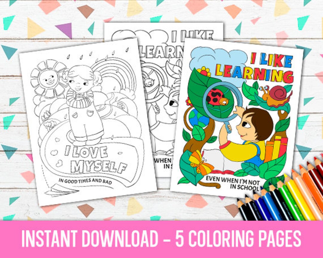 Motivation for Girls & Self-love Printable Coloring Pages, Girls ...