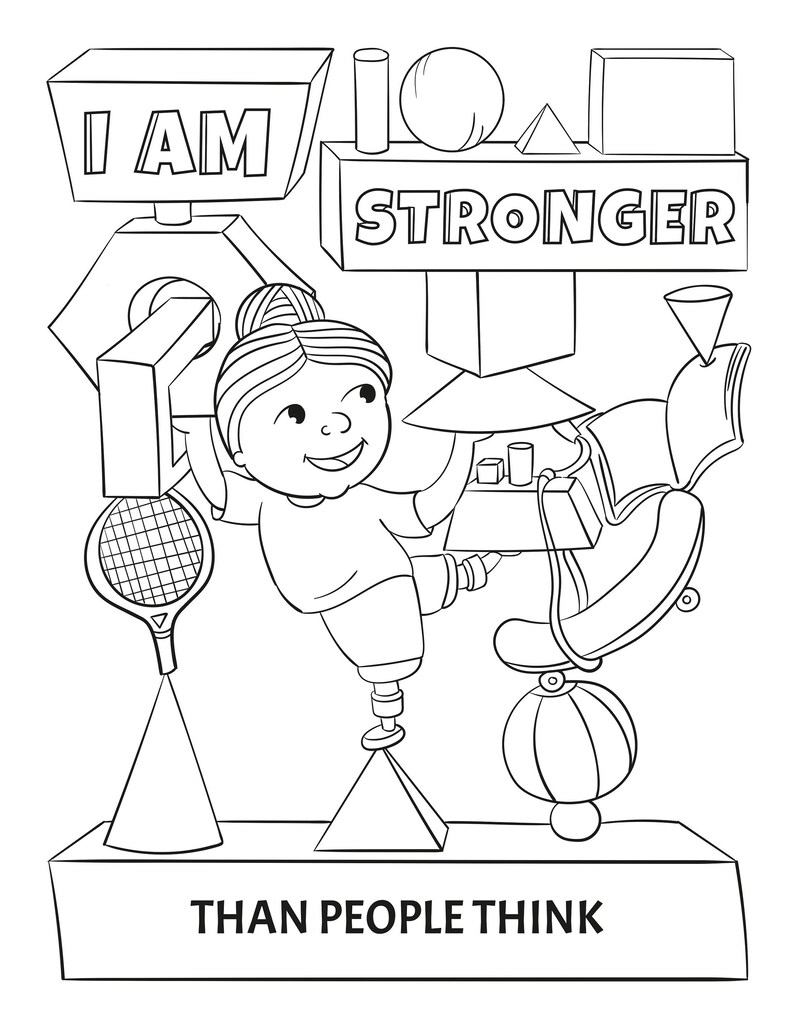 Girls Coloring Pages for Strength and Fun Girls Printables - Etsy