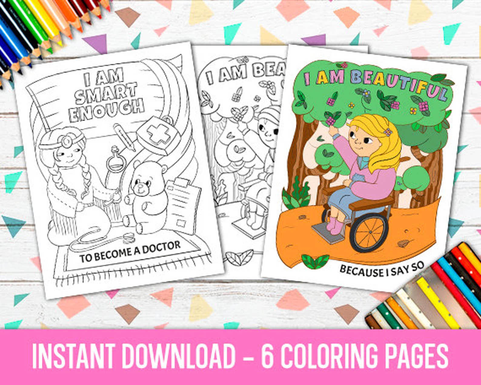 Compassion Girls Coloring Pages, Disabled Girls, Girls Printables ...