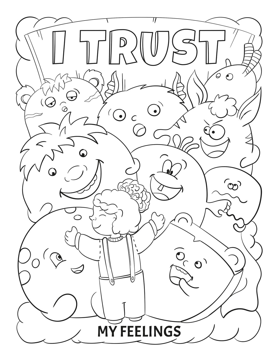Girls Coloring Pages for Strength and Fun, Girls Printables, Girls ...