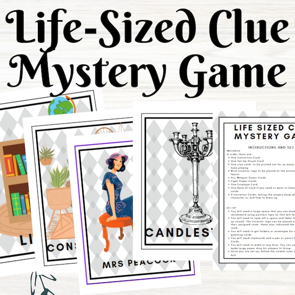 Clue Game - Etsy