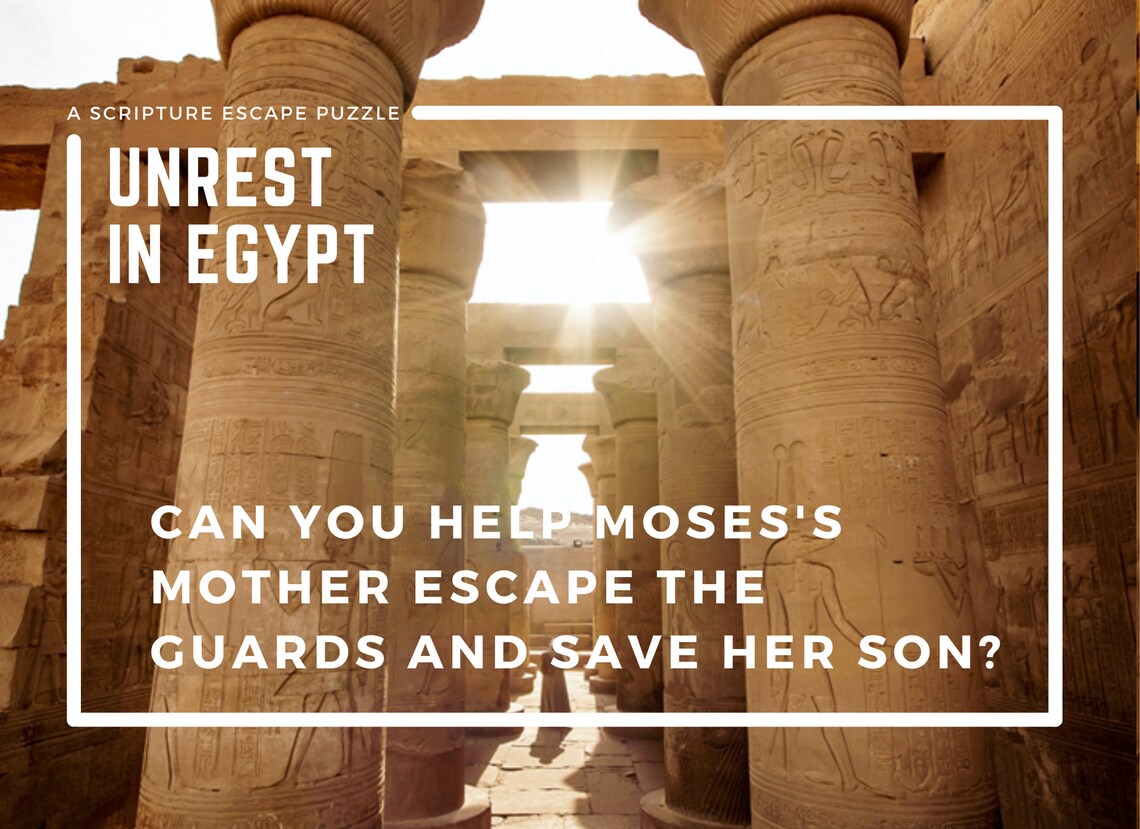 Bible Escape Puzzle: Saving Moses - Etsy