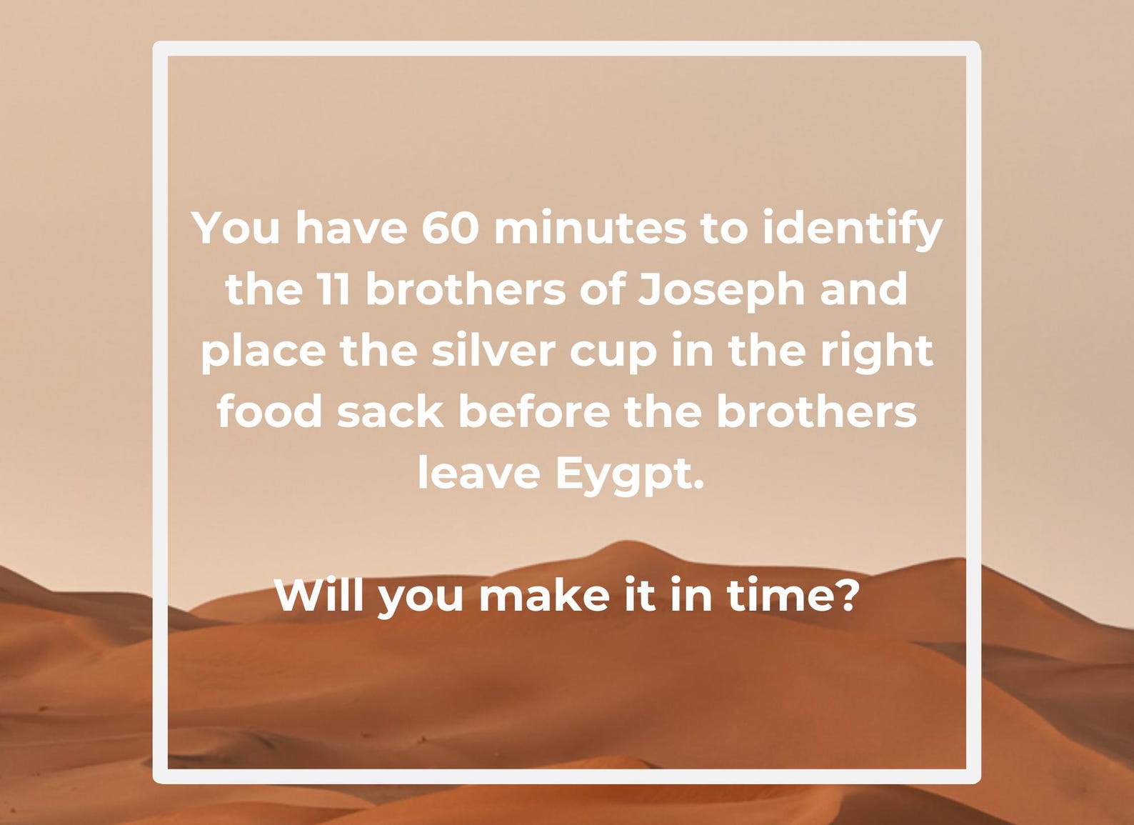 Bible Escape Puzzle, Joseph of Egypt - Etsy