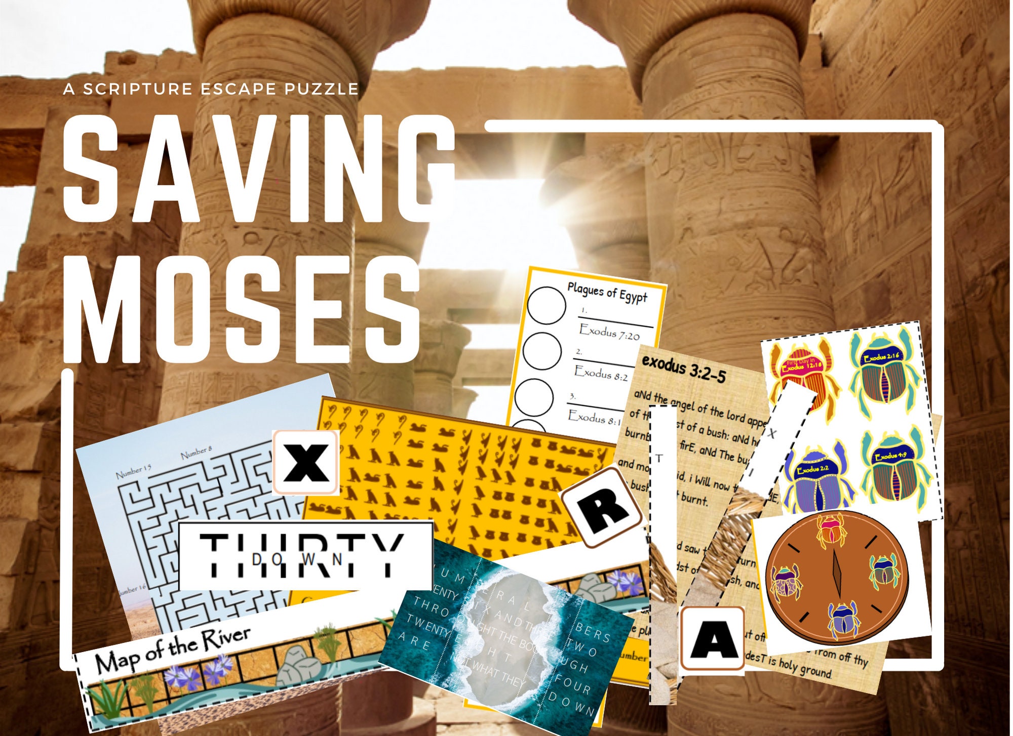 Bible Escape Puzzle: Saving Moses - Etsy
