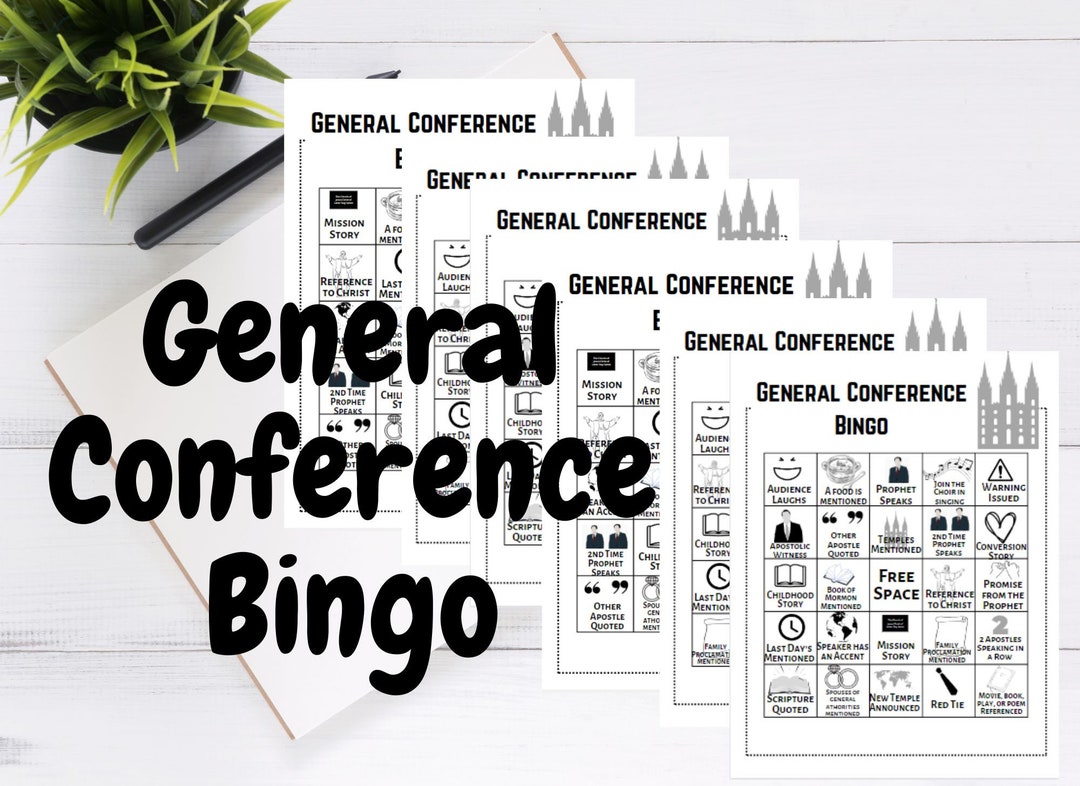 General Conference Bingo - Etsy