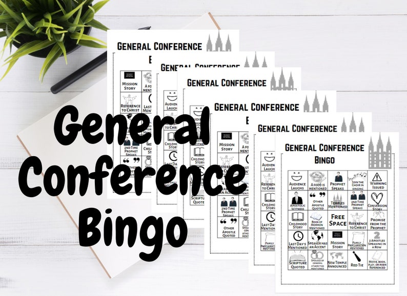 General Conference Bingo - Etsy