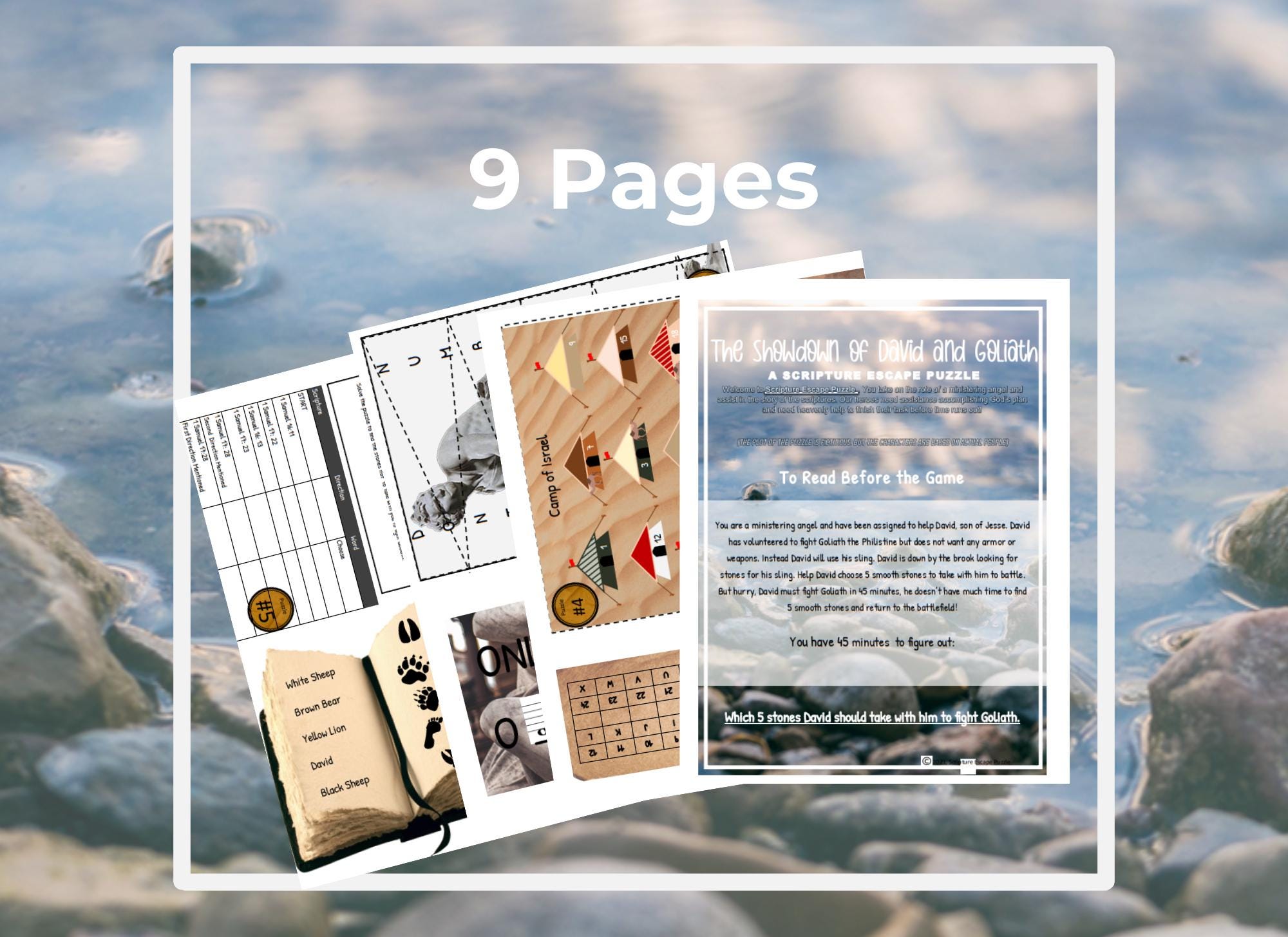 Bible Escape Game: David and Goliath - Etsy