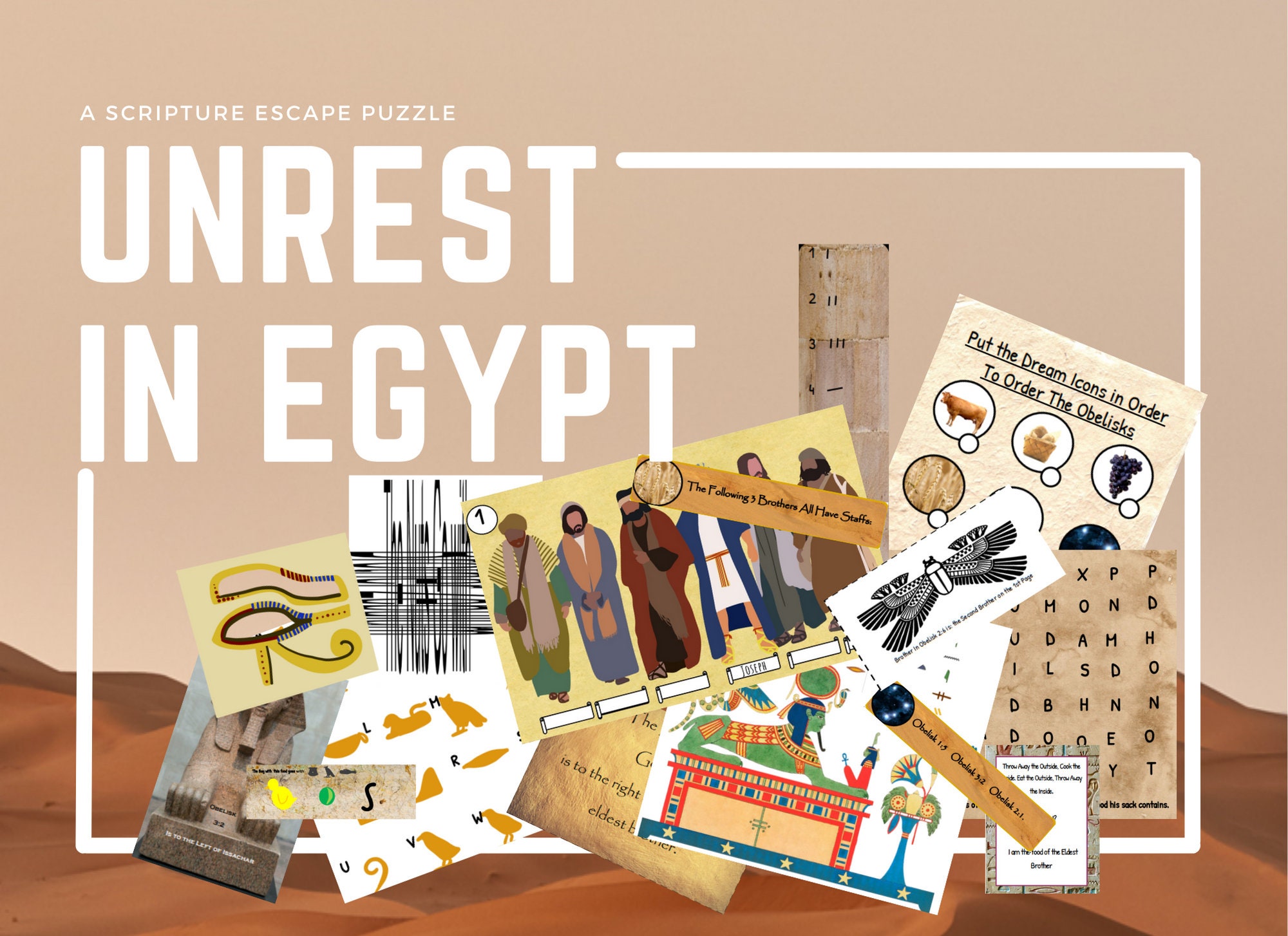Bible Escape Puzzle Joseph of Egypt - Etsy