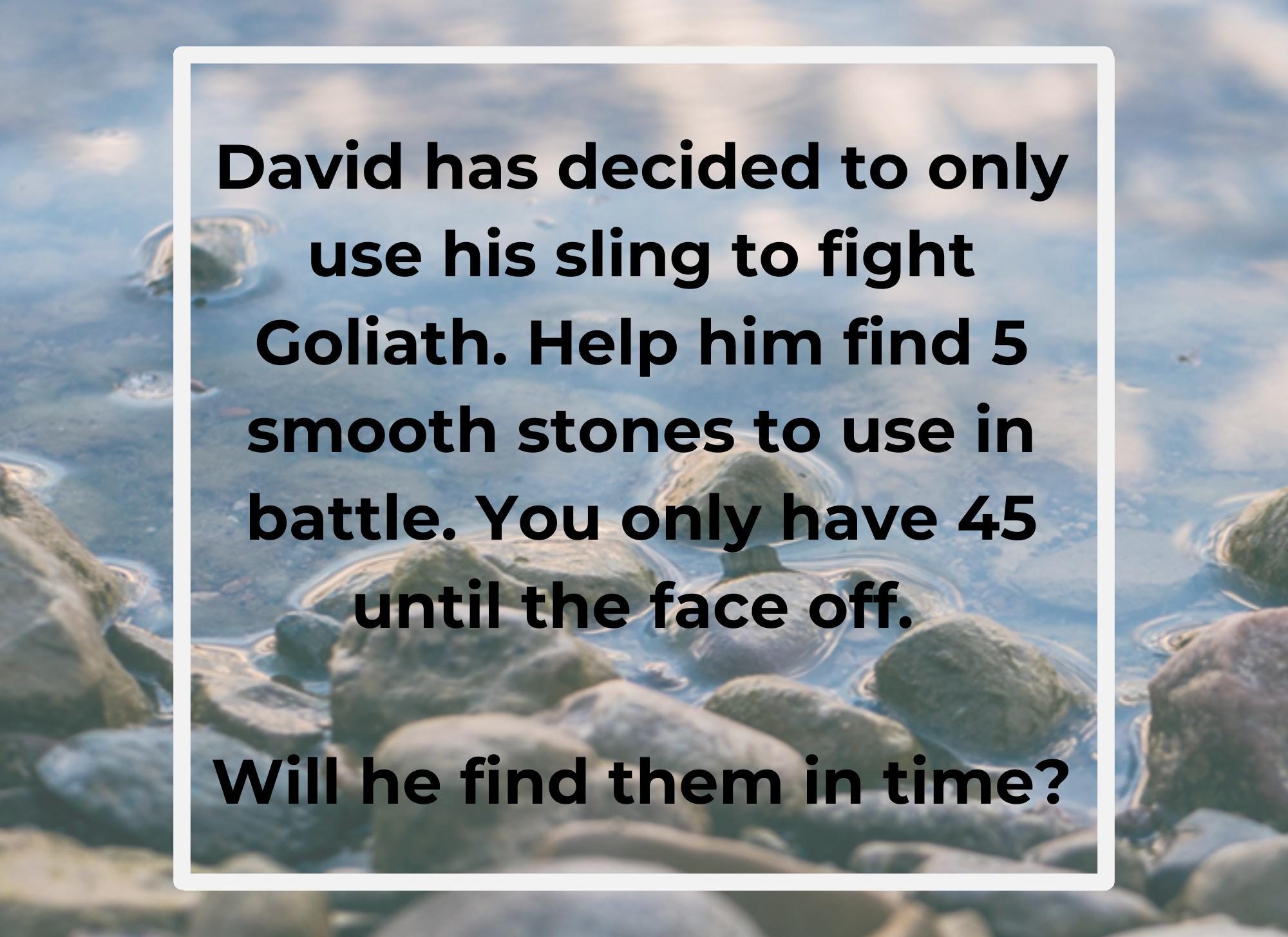 Bible Escape Game: David and Goliath - Etsy