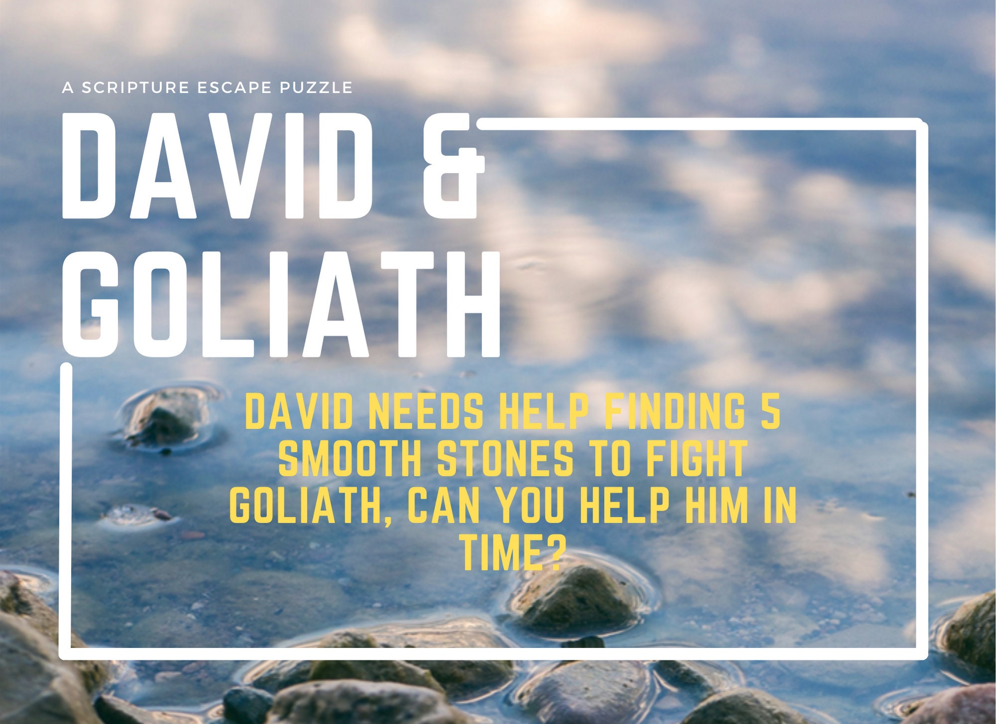 Bible Escape Game: David and Goliath - Etsy