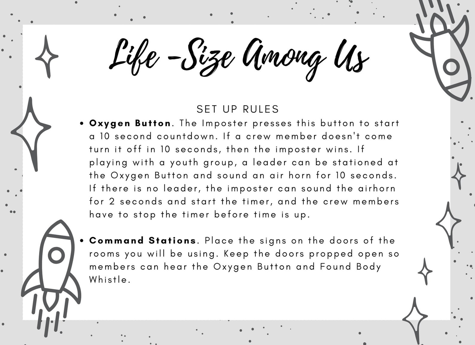 Among Us Group Activity - Etsy