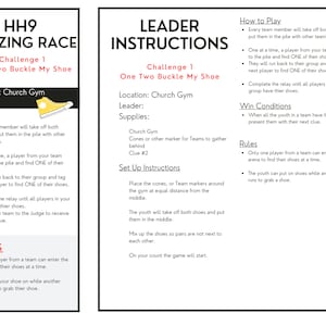 Amazing Race Printable Game - Etsy