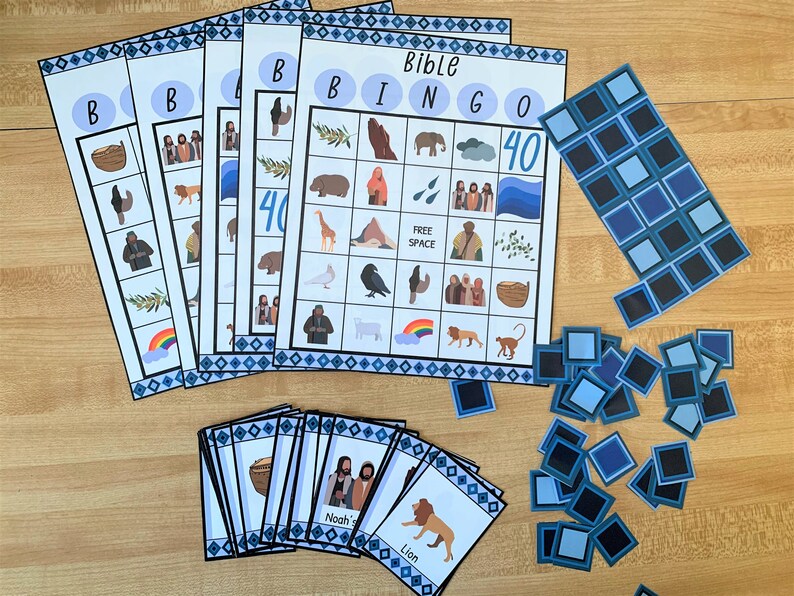 Bible Bingo: Noah's Ark - Etsy
