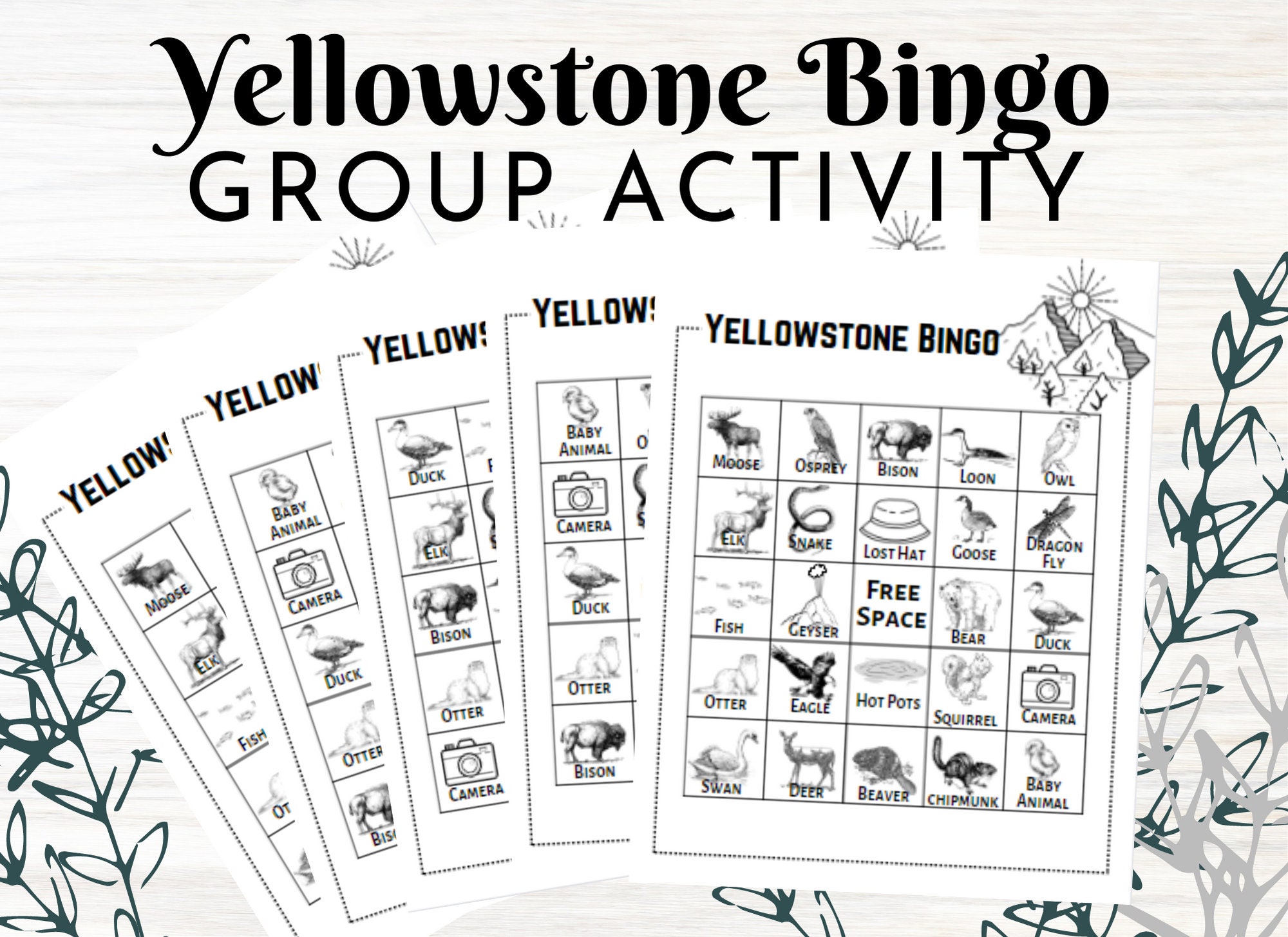 Yellowstone Bingo Game: Printable Canva Template (digital Download) - Etsy