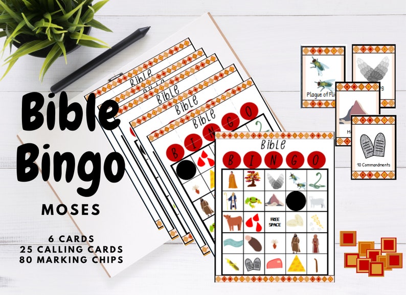 Bible Bingo : Moses - Etsy