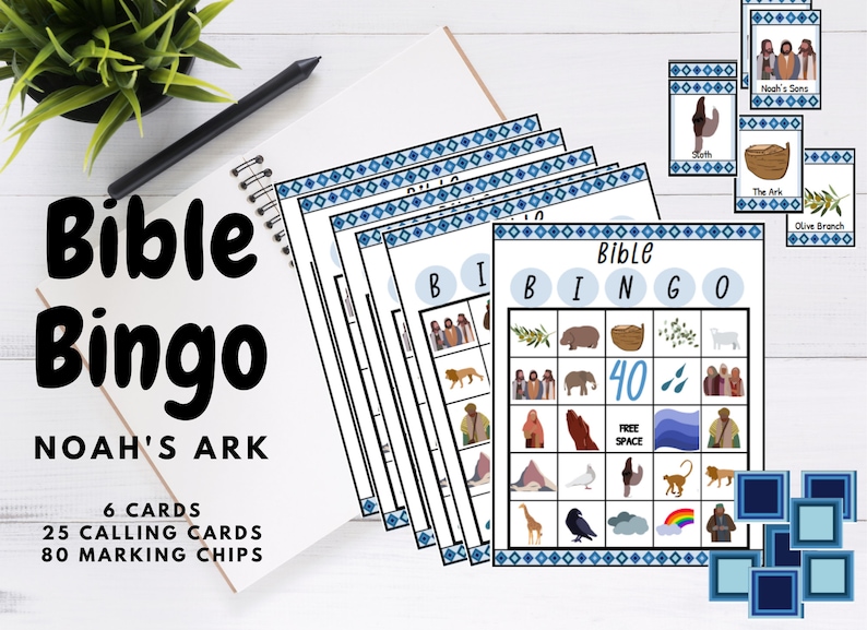 Bible Bingo: Noah's Ark - Etsy